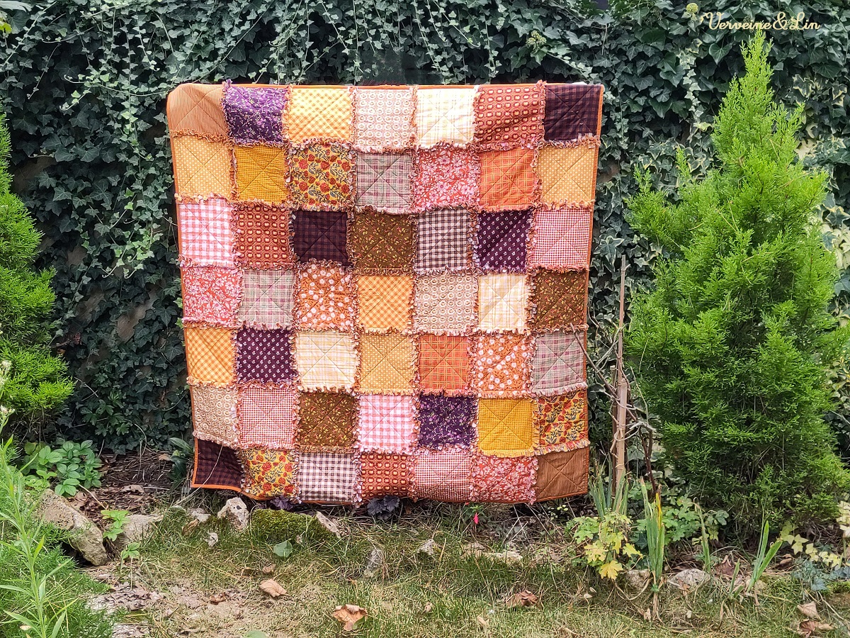 Un rag quilt douillet pour l’automne – Verveine & Lin